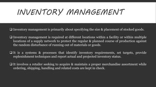 Material Management & Inventory Management | PPTX