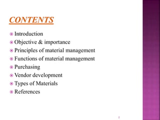Material management | PPTX