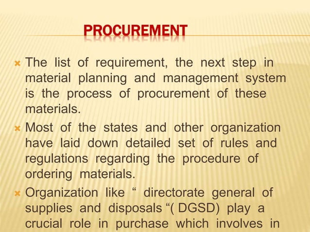 Material management | PPT