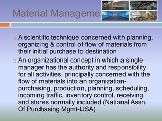 Material management (EOQ) | PPTX