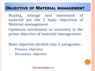 Material management | PPTX
