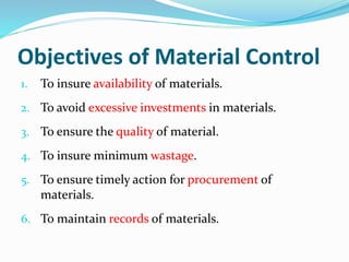 Material management Prof.Saurabh S. Bhange | PPTX