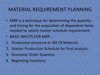 Material management | PPTX