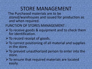 Material management | PPTX
