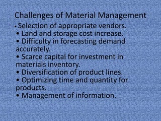 Material management | PPTX