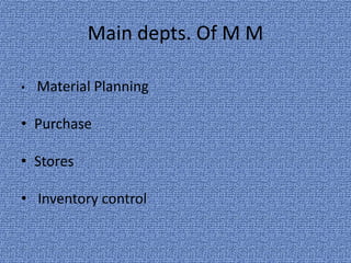Material management | PPTX