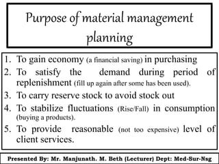 Material management | PPTX