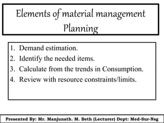 Material management | PPT
