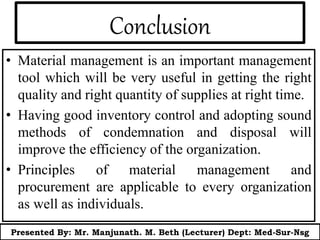 Material management | PPTX