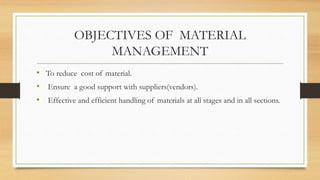 Material Management | PPTX