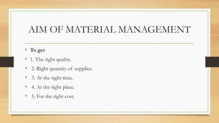 Material Management | PPTX