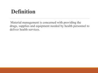 Material management | PPTX