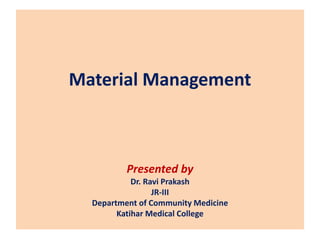 Material management | PPTX