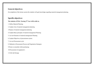 MATERIAL Management.docx
