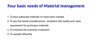MATERIAL MANAGEMENT PRACTICE IN ENGINEERINGpptx | PPTX