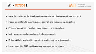 Executive in Material management at MITSDE | PPTX