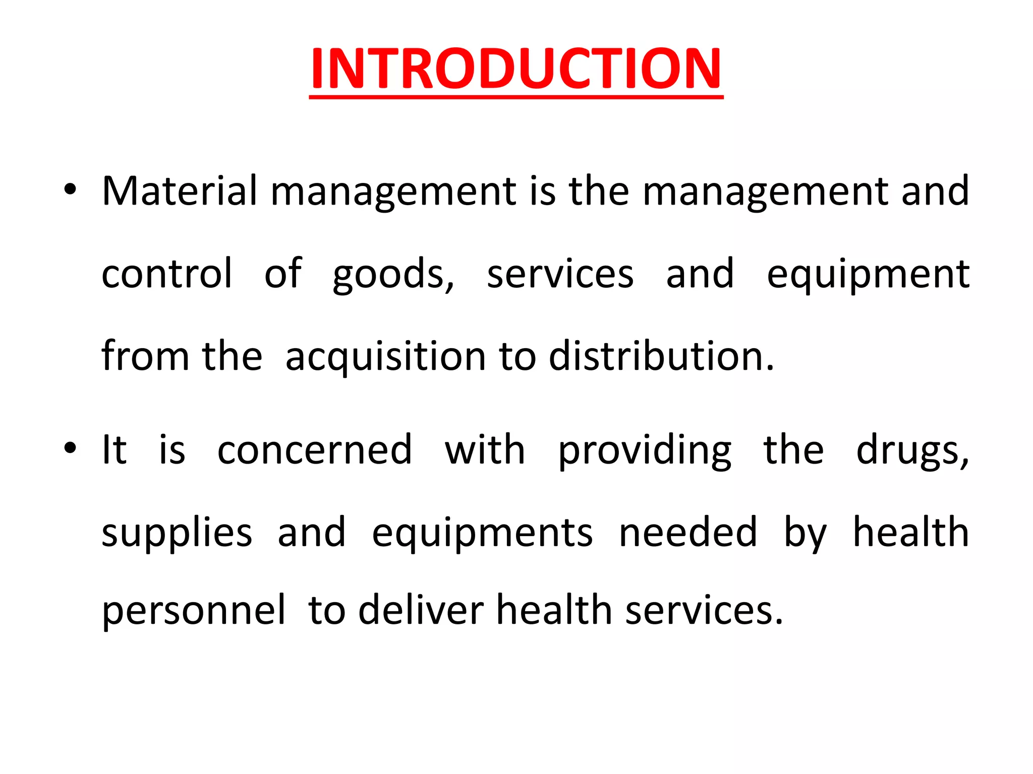 Material management converted | PDF