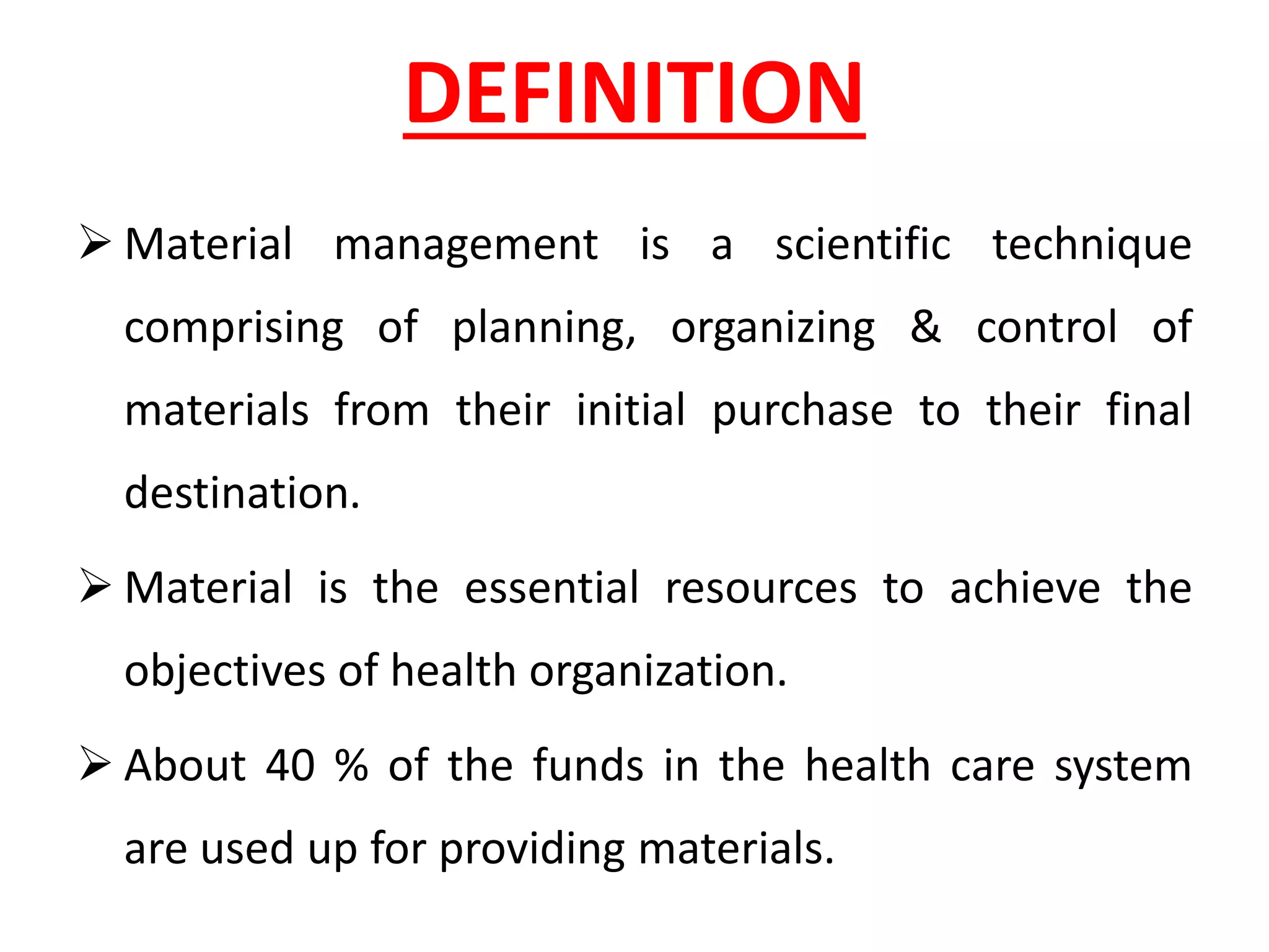 Material management converted | PDF