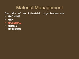 Material management jay | PPT
