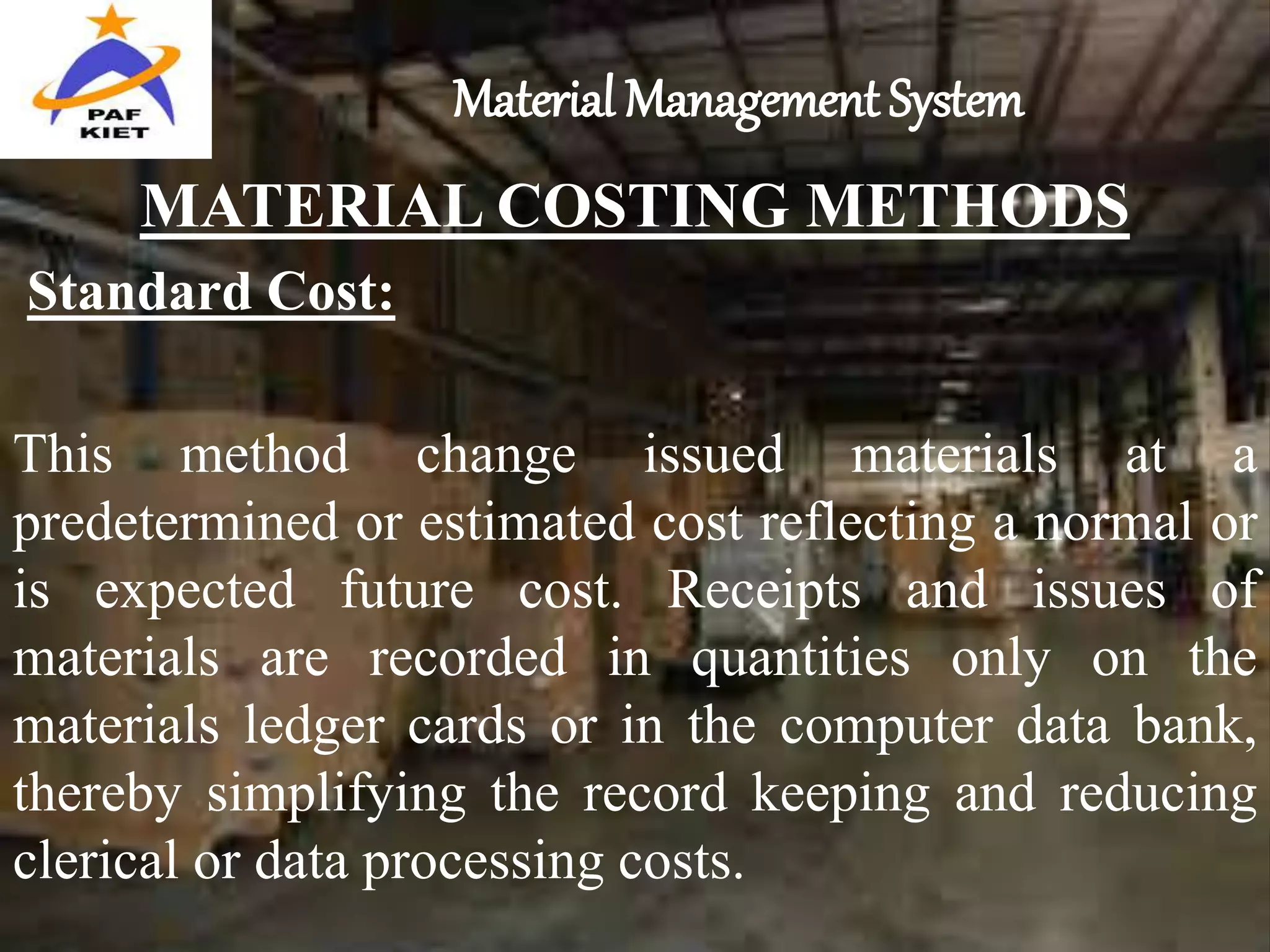 Material Management System | PPSX