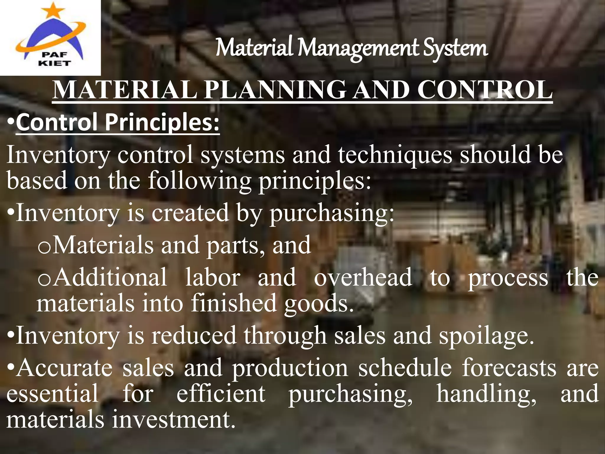 Material Management System | PPSX