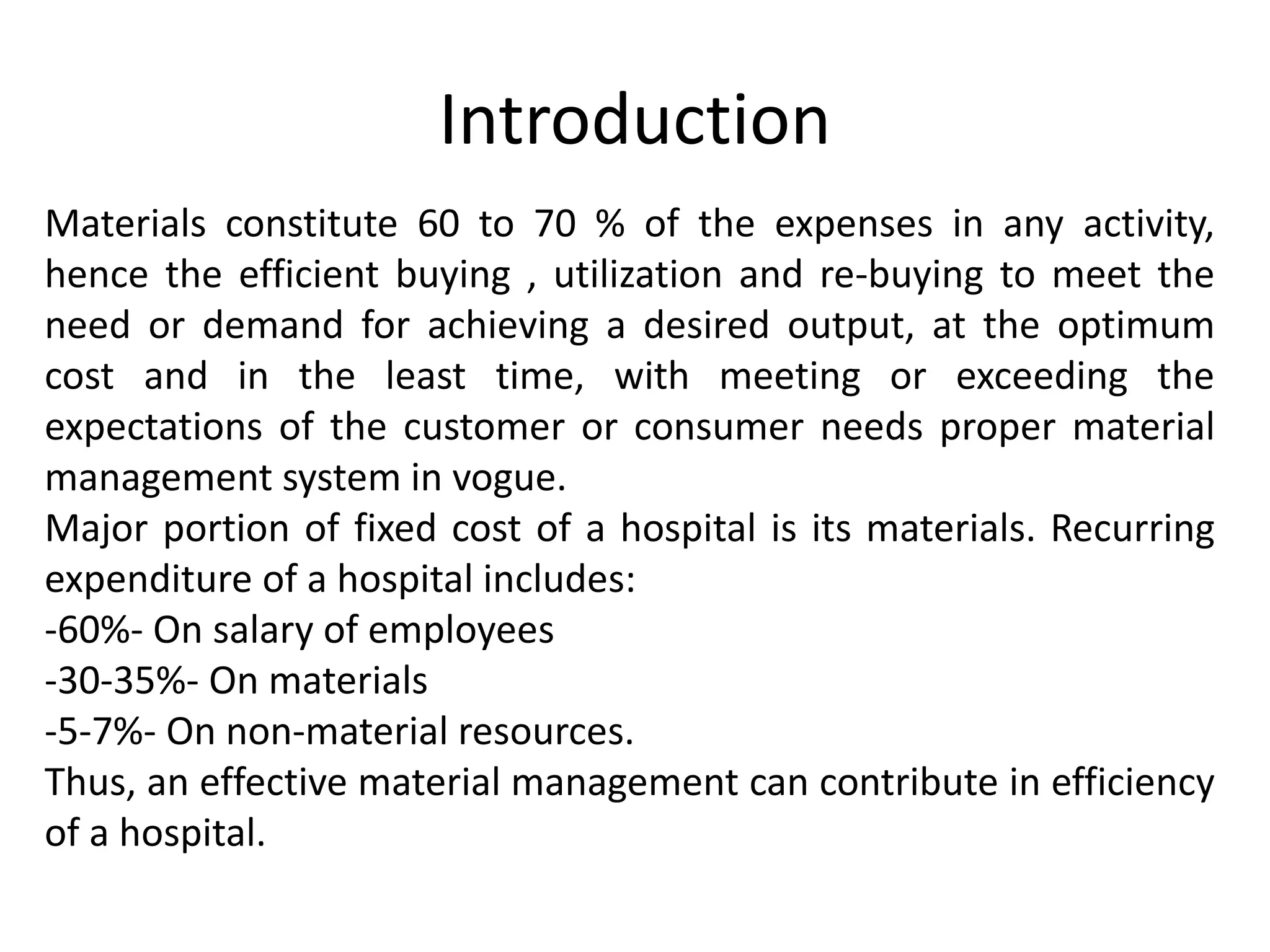 Material Management in Hospital | PPTX