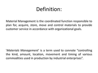 Material Management in Hospital | PPTX