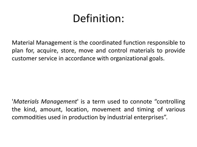 Material Management in Hospital | PPTX