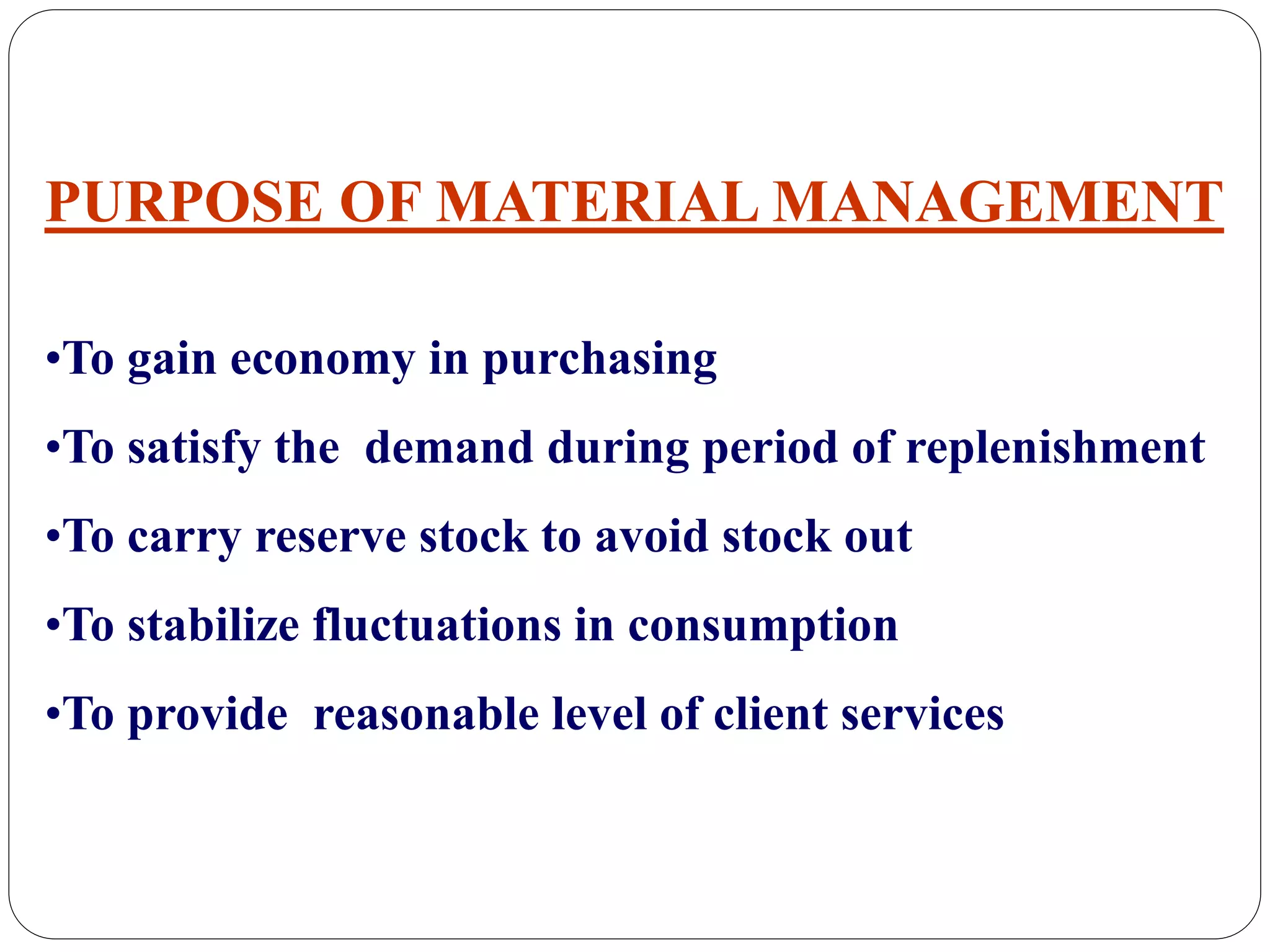 Material management & Inventory control | PPTX