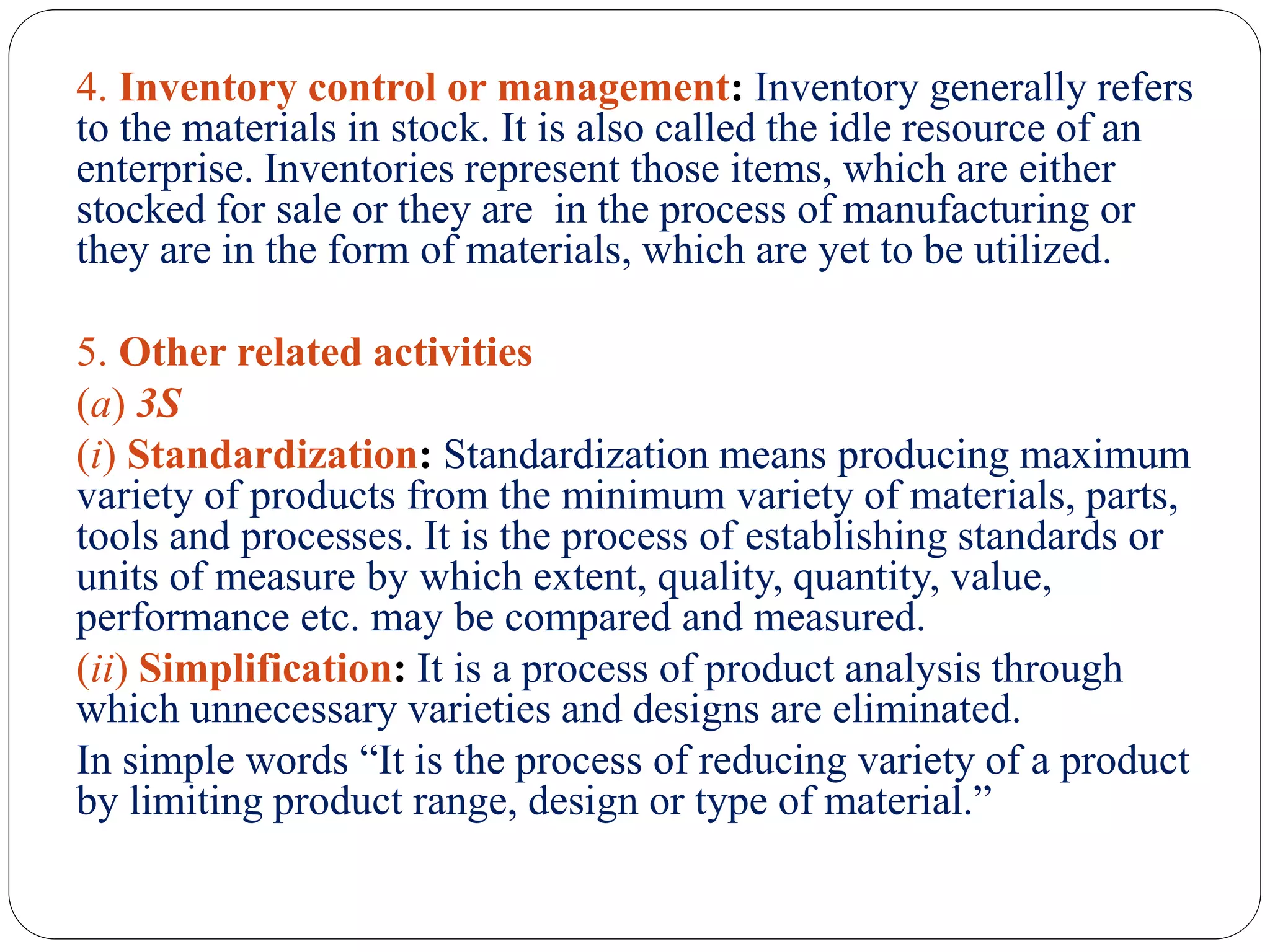 Material management & Inventory control | PPTX
