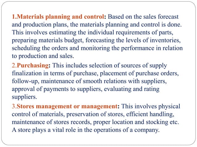 Material management & Inventory control | PPTX