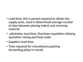 material management ppt planning and procurement of material manargment ...