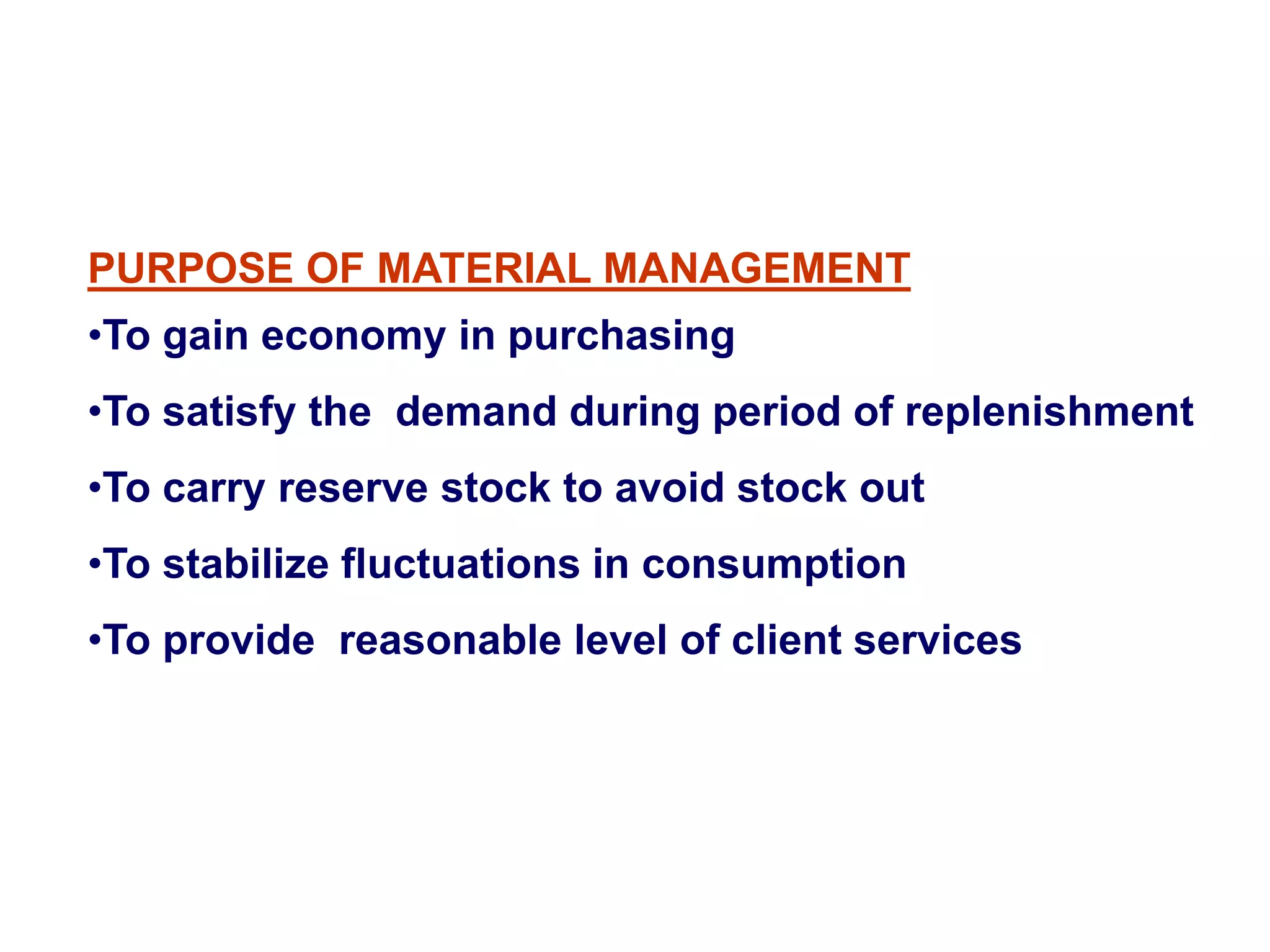 Material managemet ppt | PPT