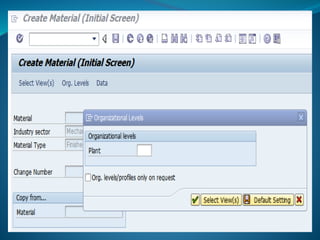 Material master data in sap mm | PPTX