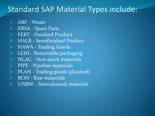 Material master data in sap mm | PPT
