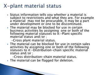 SAP MM_Material master dictionary. | PPTX