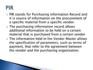 SAP MM_Material master dictionary. | PPTX