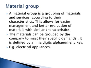 SAP MM_Material master dictionary. | PPTX