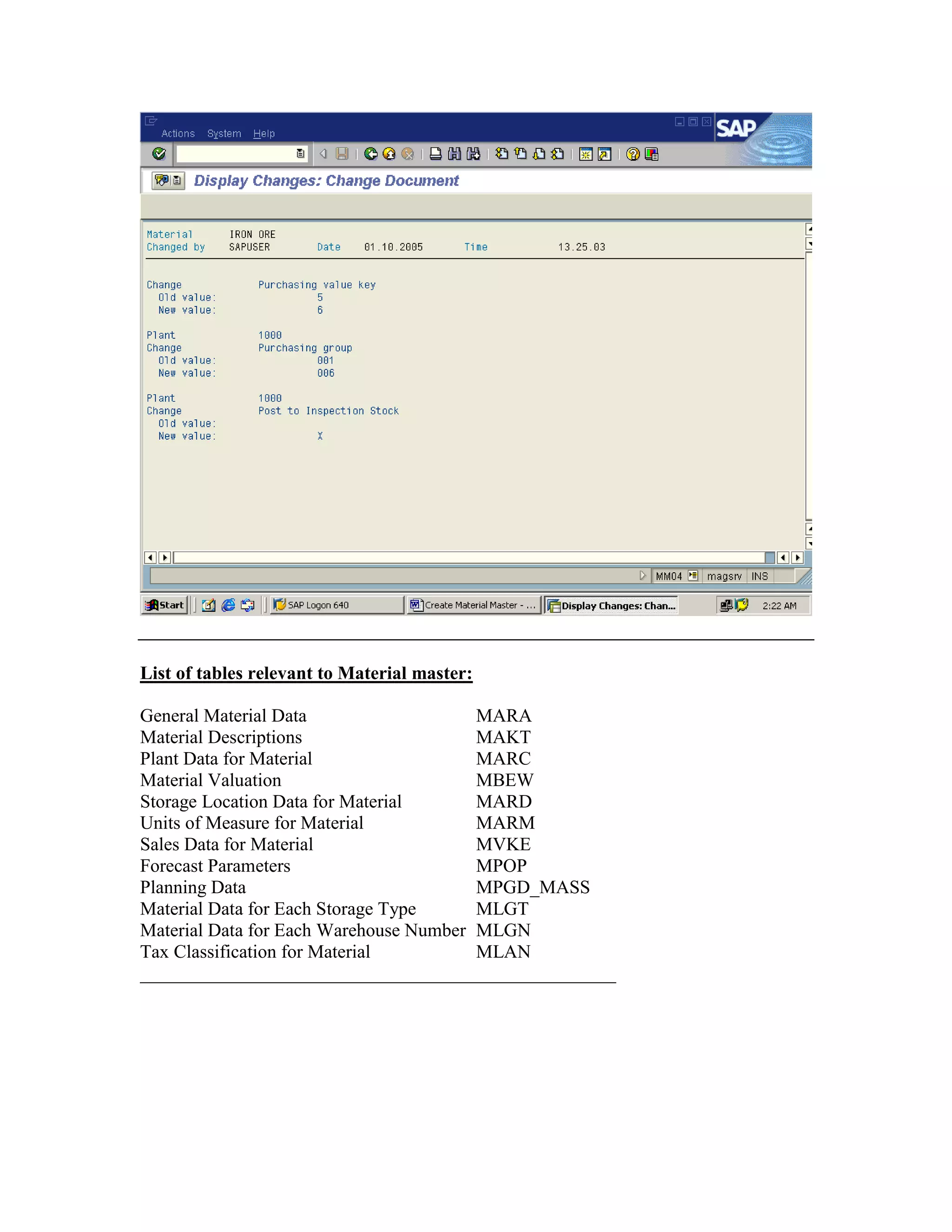 Material master mm01 | PDF