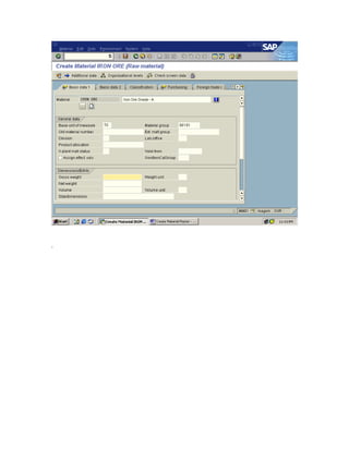 Material master mm01 | PDF