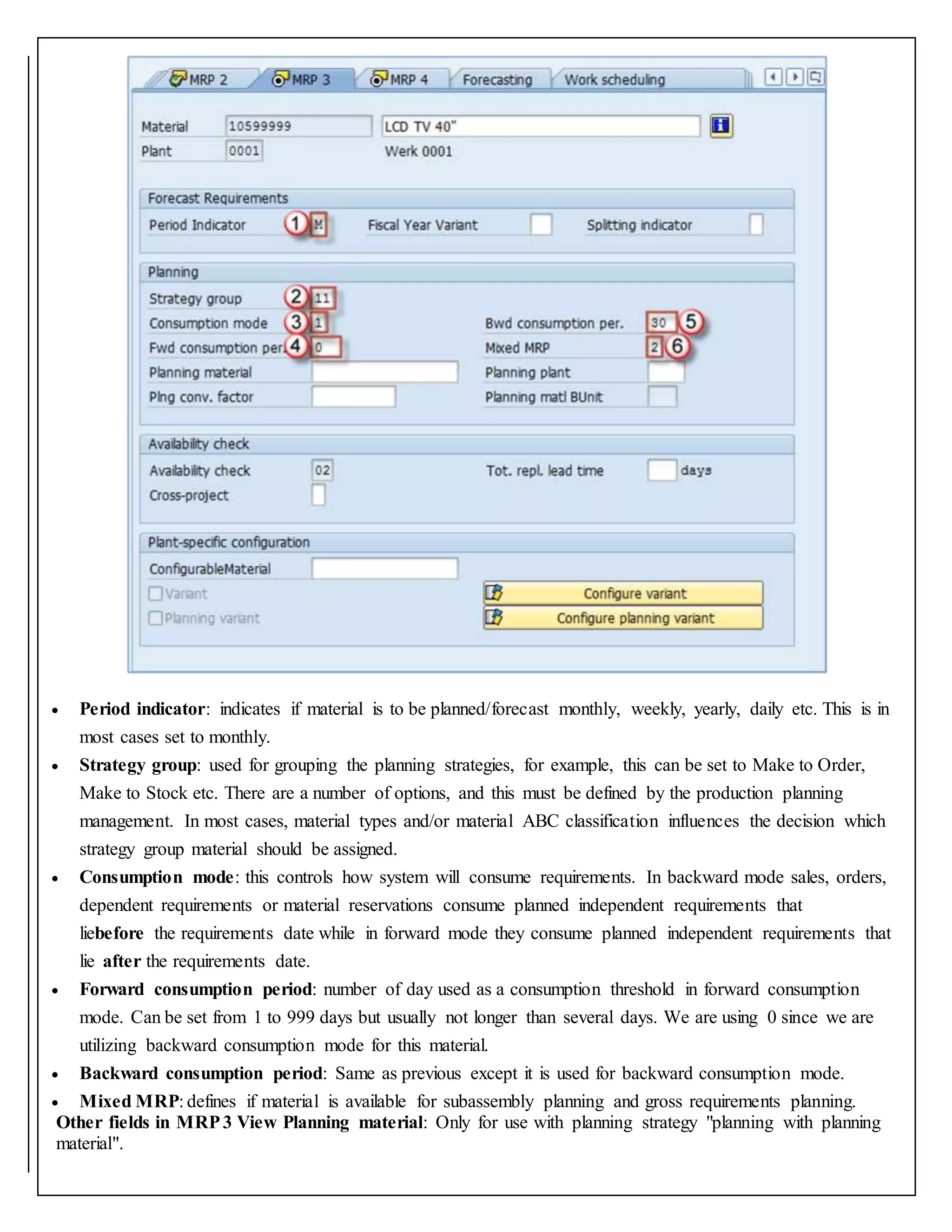 Material master views | DOCX