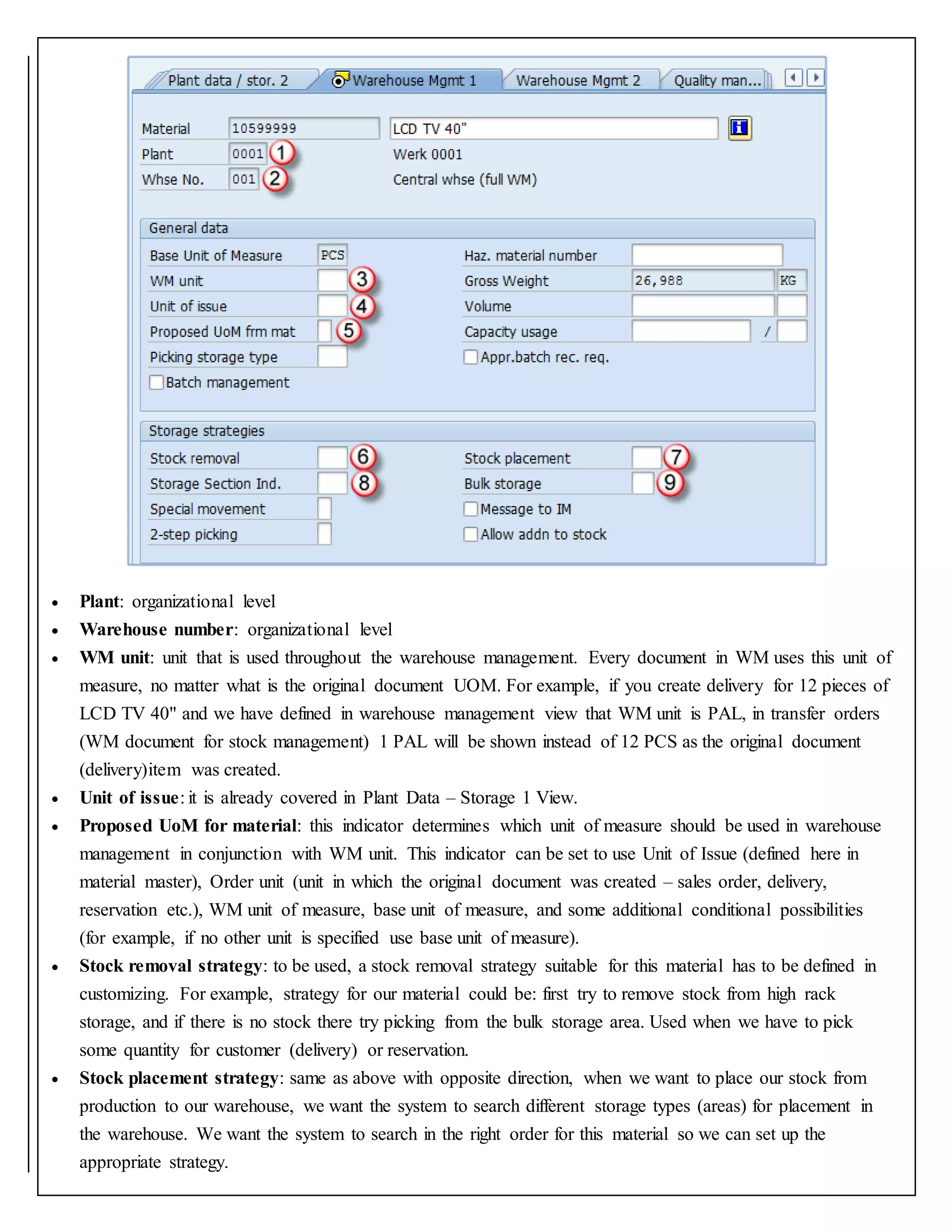 Material master views | DOCX