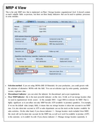 Material master views | DOCX