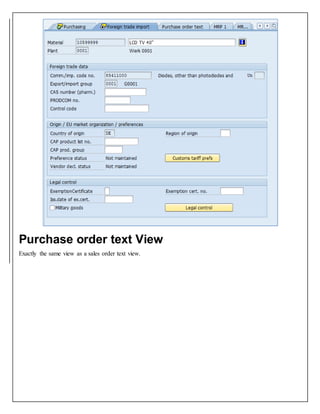 Material master views | DOCX