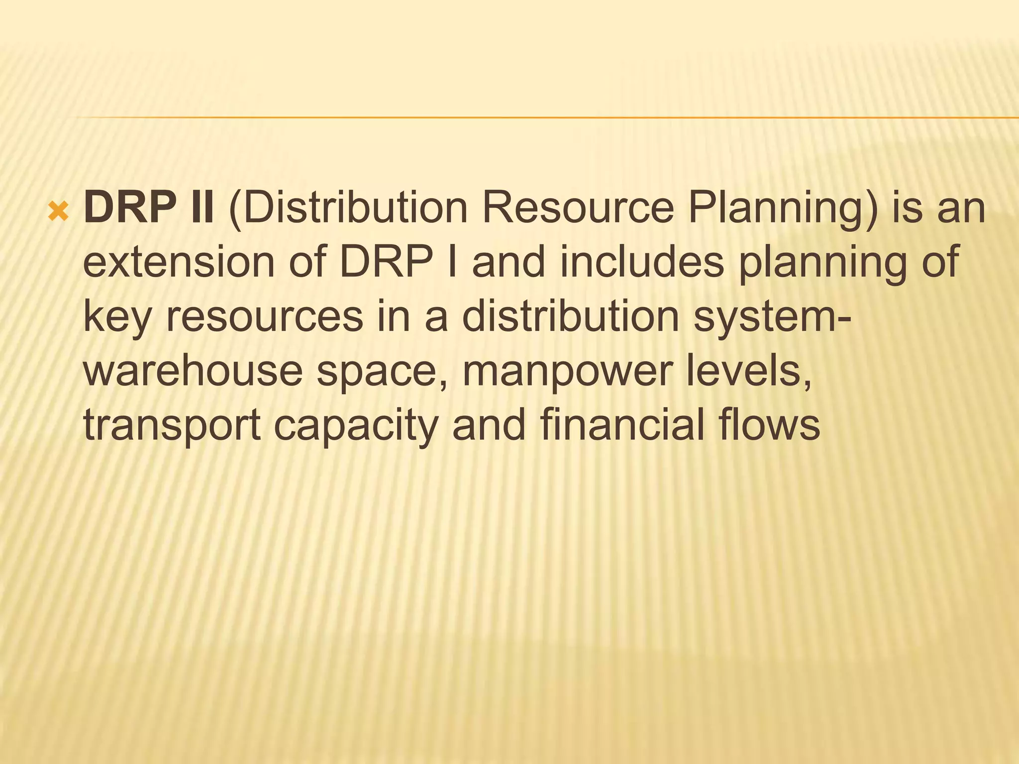 Material management flow and DRP | PPTX