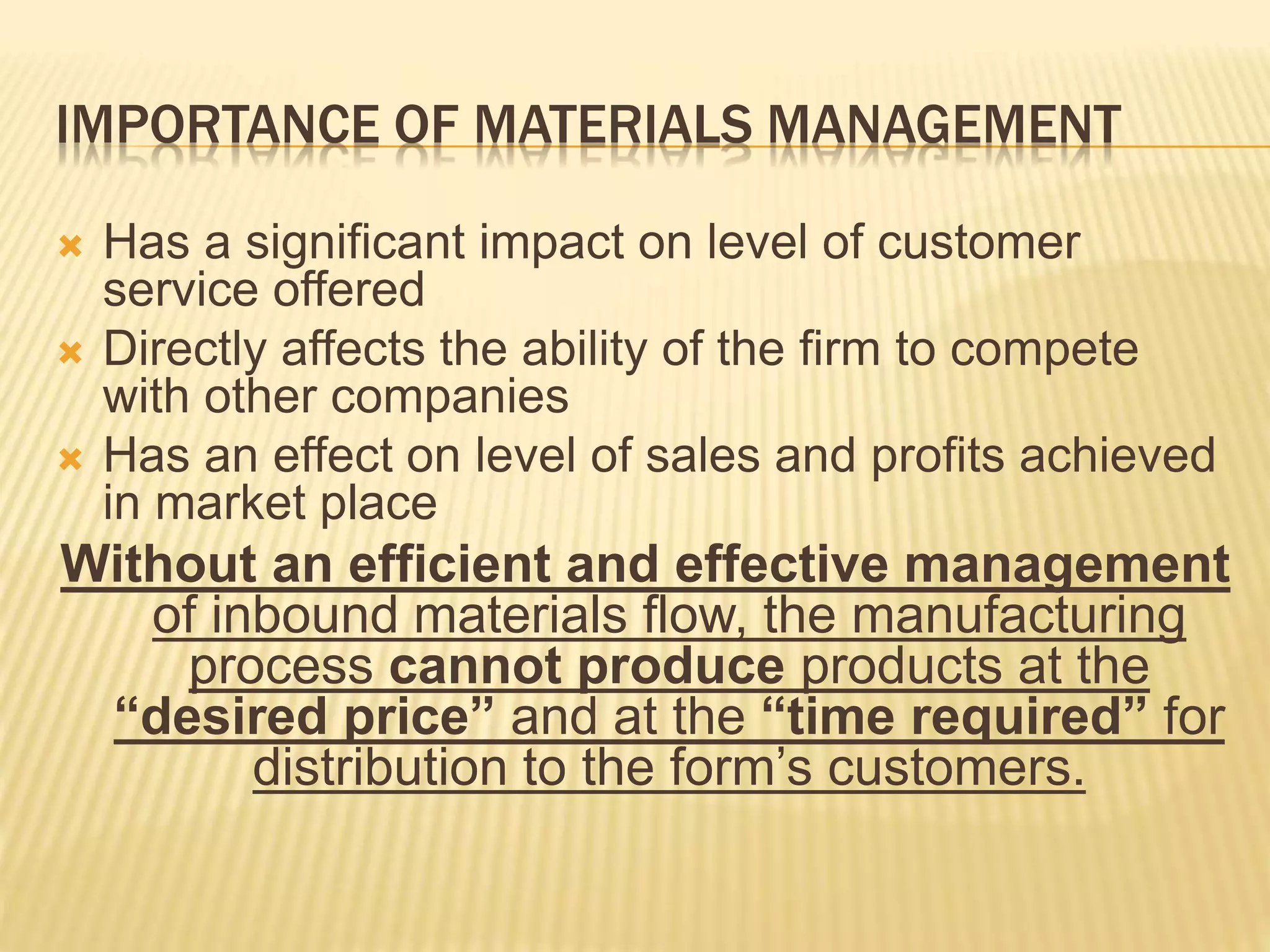 Material management flow and DRP | PPTX