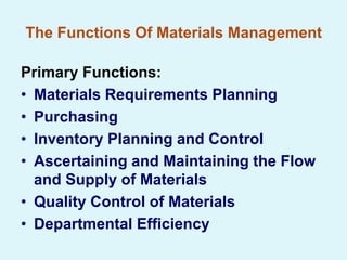 material mngmnt.ppt