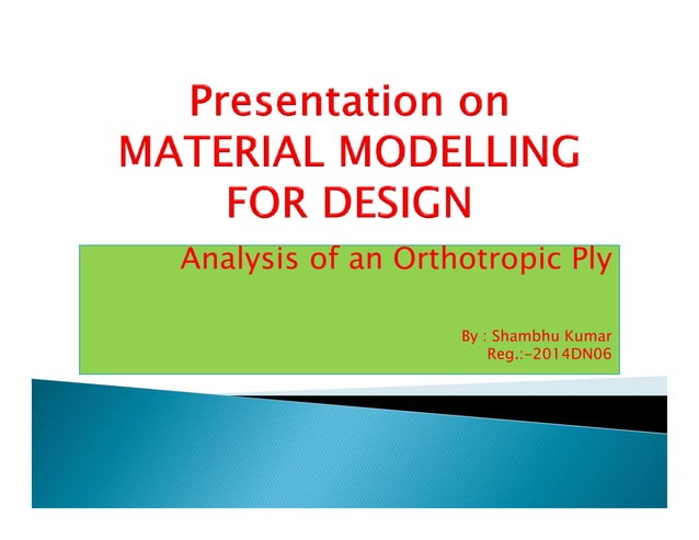 Material modelling for design | PDF