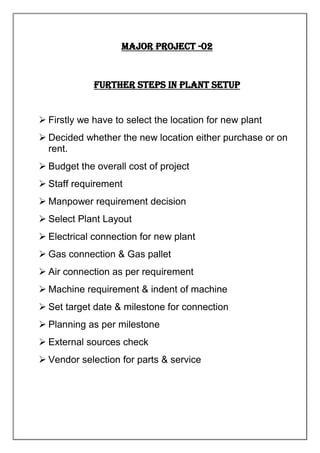 Material movement in a manufacturing plant | PDF