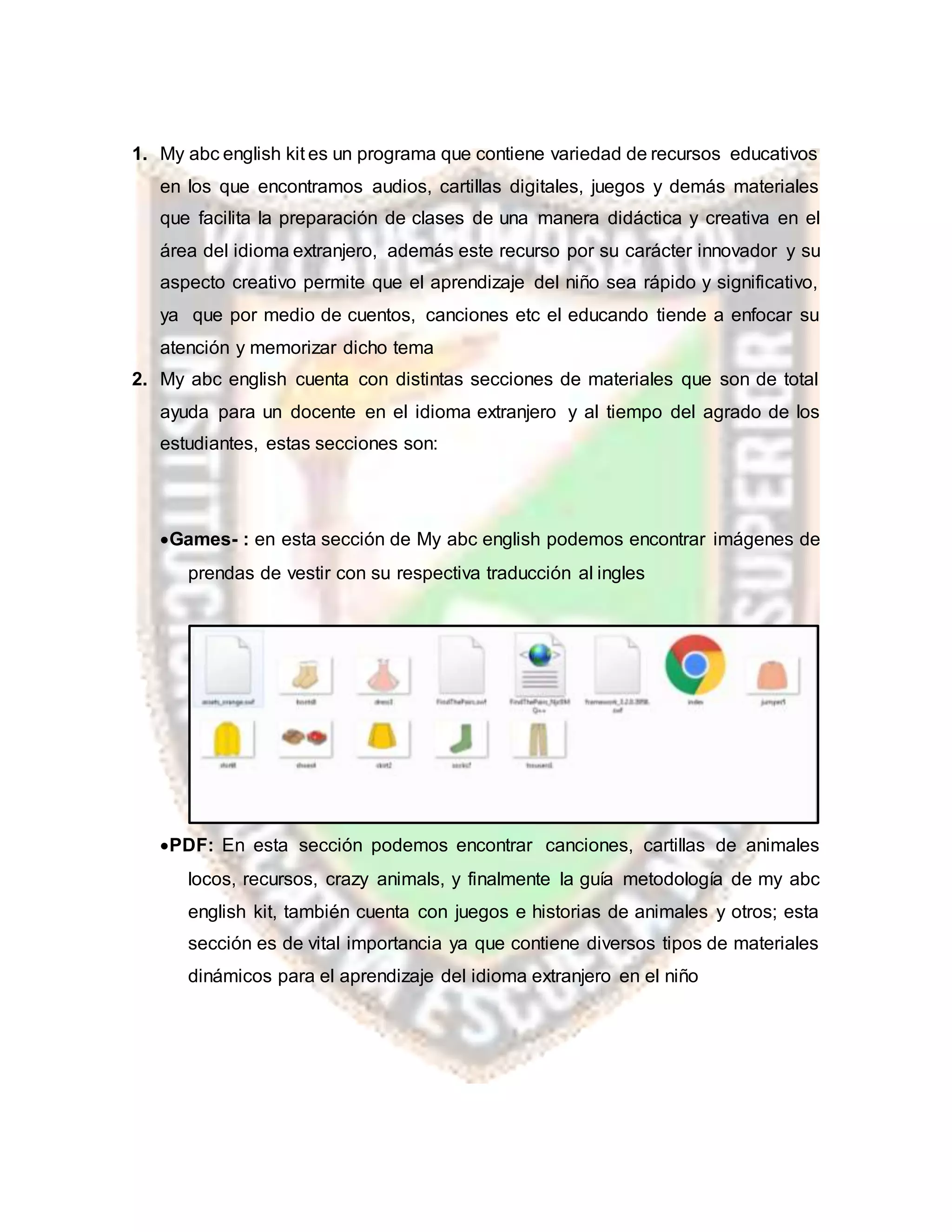 Material my abc english kit | PDF